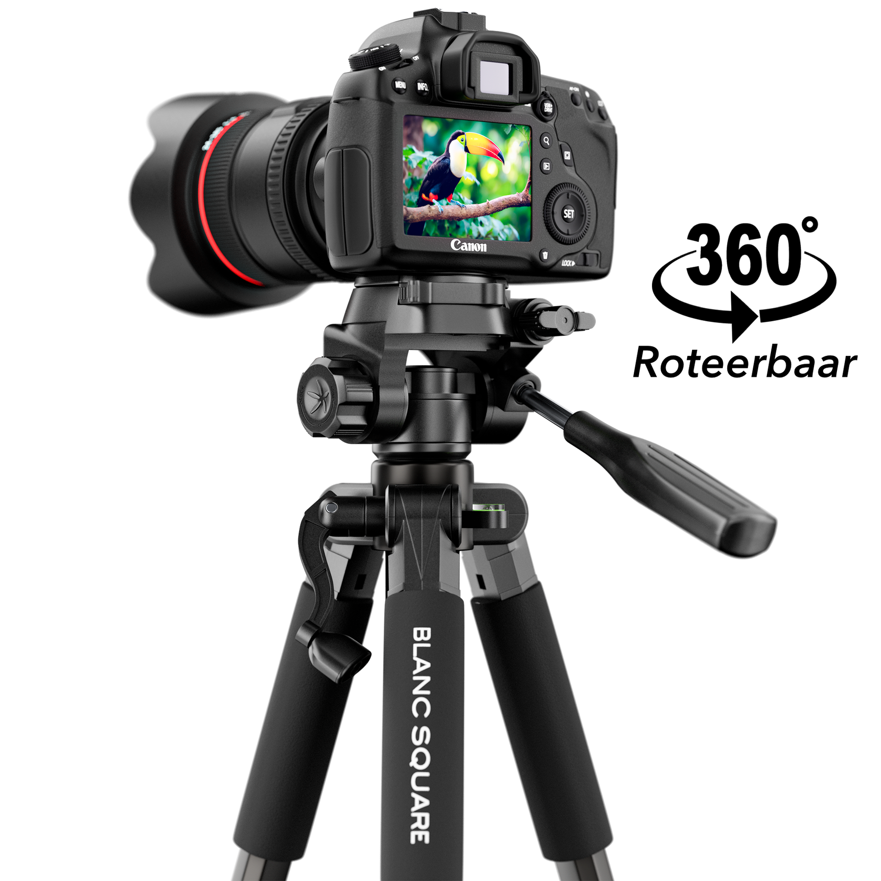 Blanc Square Camera statief Pro - Tripod met Smartphone telefoon houde